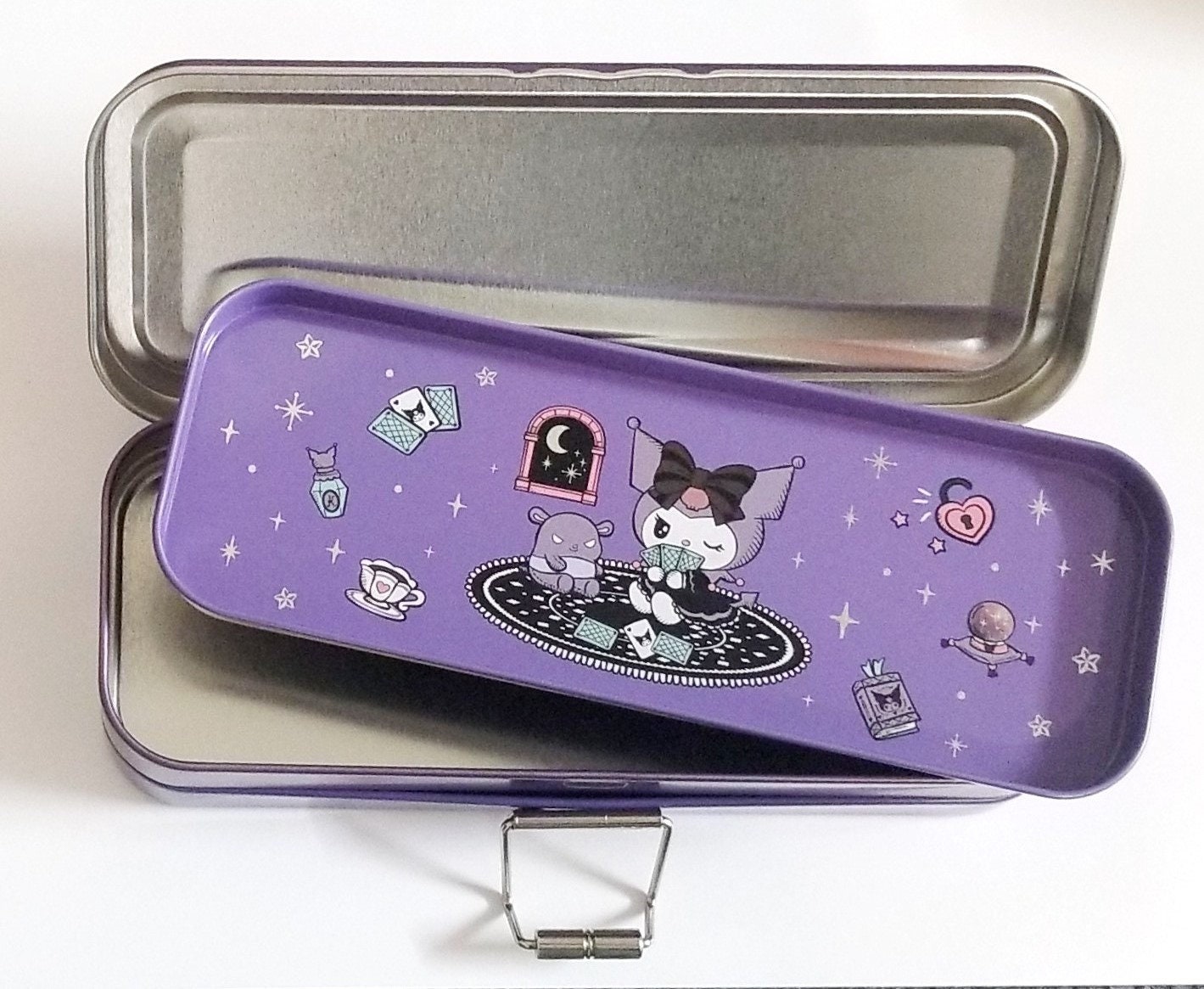 Cartoon Kuromi 3-layers Storage Box Stationery Tools Holder Case Multi ...