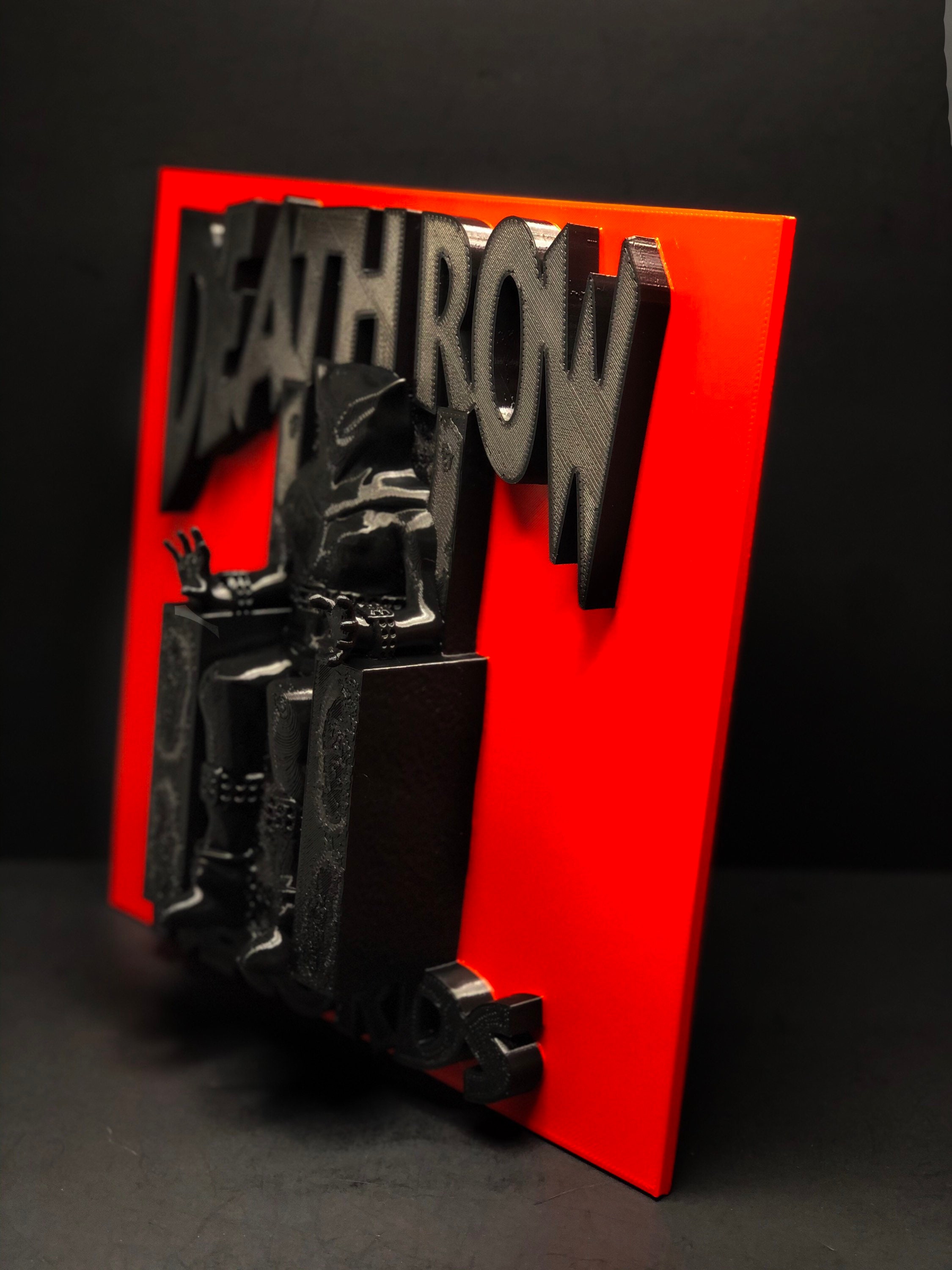 3D Death Row Records Wall 11x11 Inches | Etsy