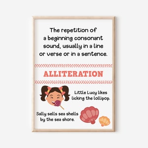 FIGURATIVE LANGUAGE - Set of 8 Posters, English Language, Classroom ...