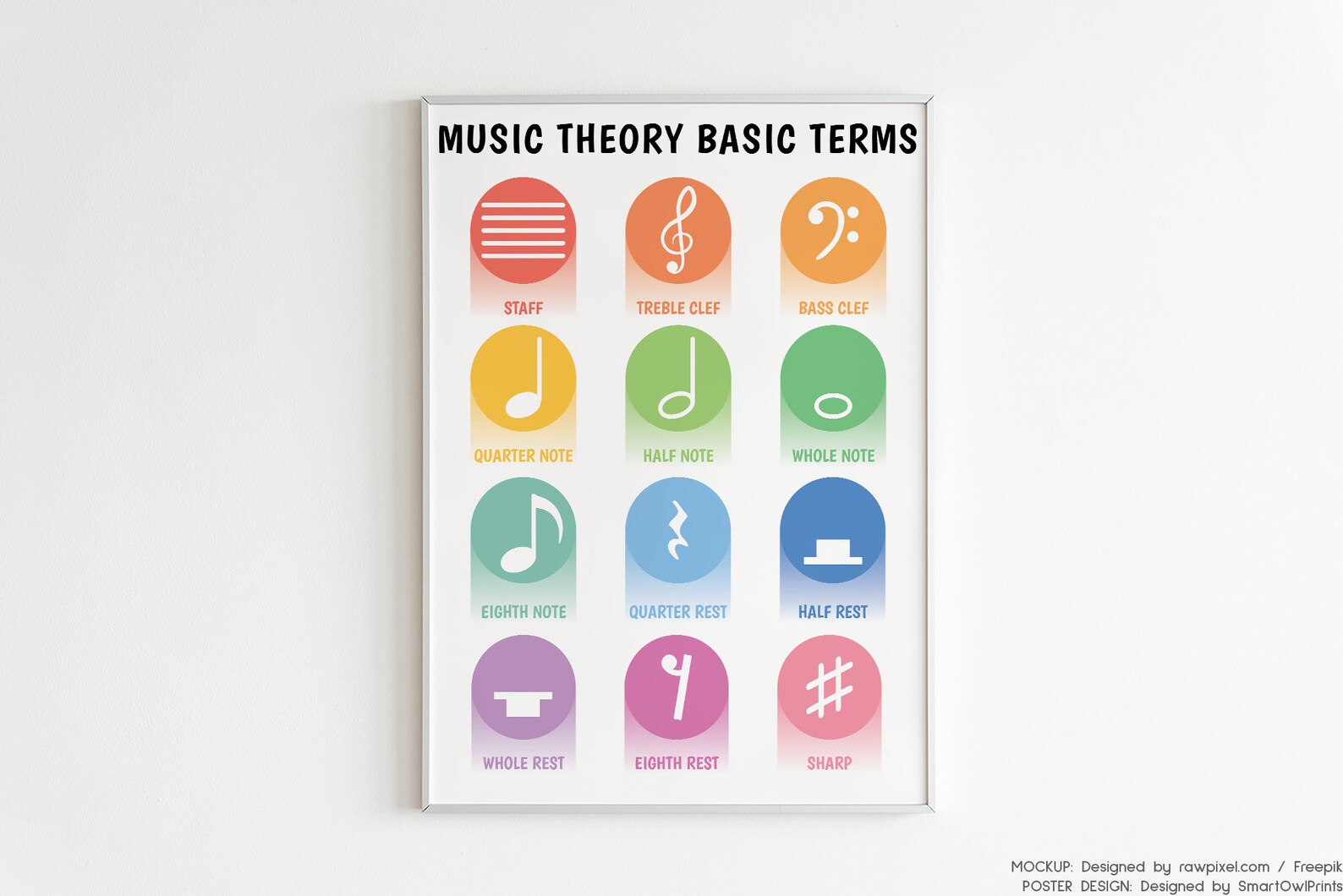 MUSIC POSTERS SET: Basic Terms Music Theory Educational - Etsy