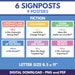 Set of 6 NOTICE & NOTE SIGNPOSTS Posters, Reading Fiction, English ...