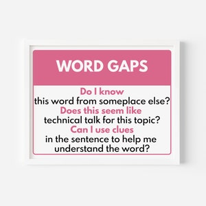 6 SIGNPOSTS POSTER, NONFICTION Notice & Note Signposts, English ...