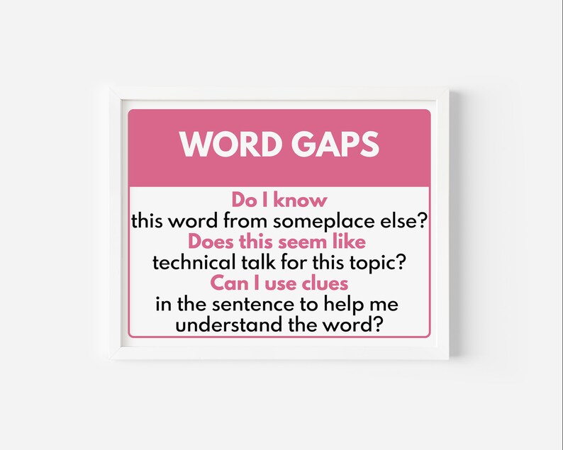 6 SIGNPOSTS POSTER, NONFICTION Notice & Note Signposts, English ...