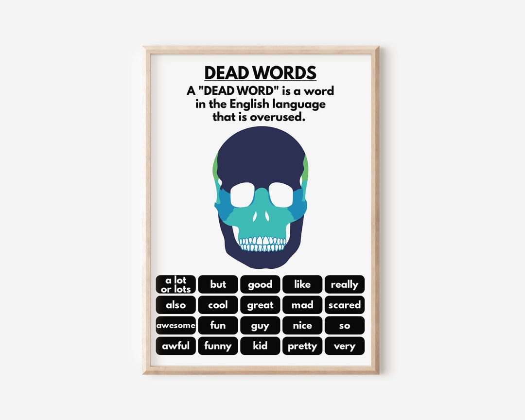 DEAD WORDS POSTER, Improving Writing Skills, English Language ...