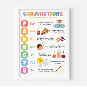 CONJUNCTIONS FOR KIDS, Parts of Speech, Learn English, Teaching ...