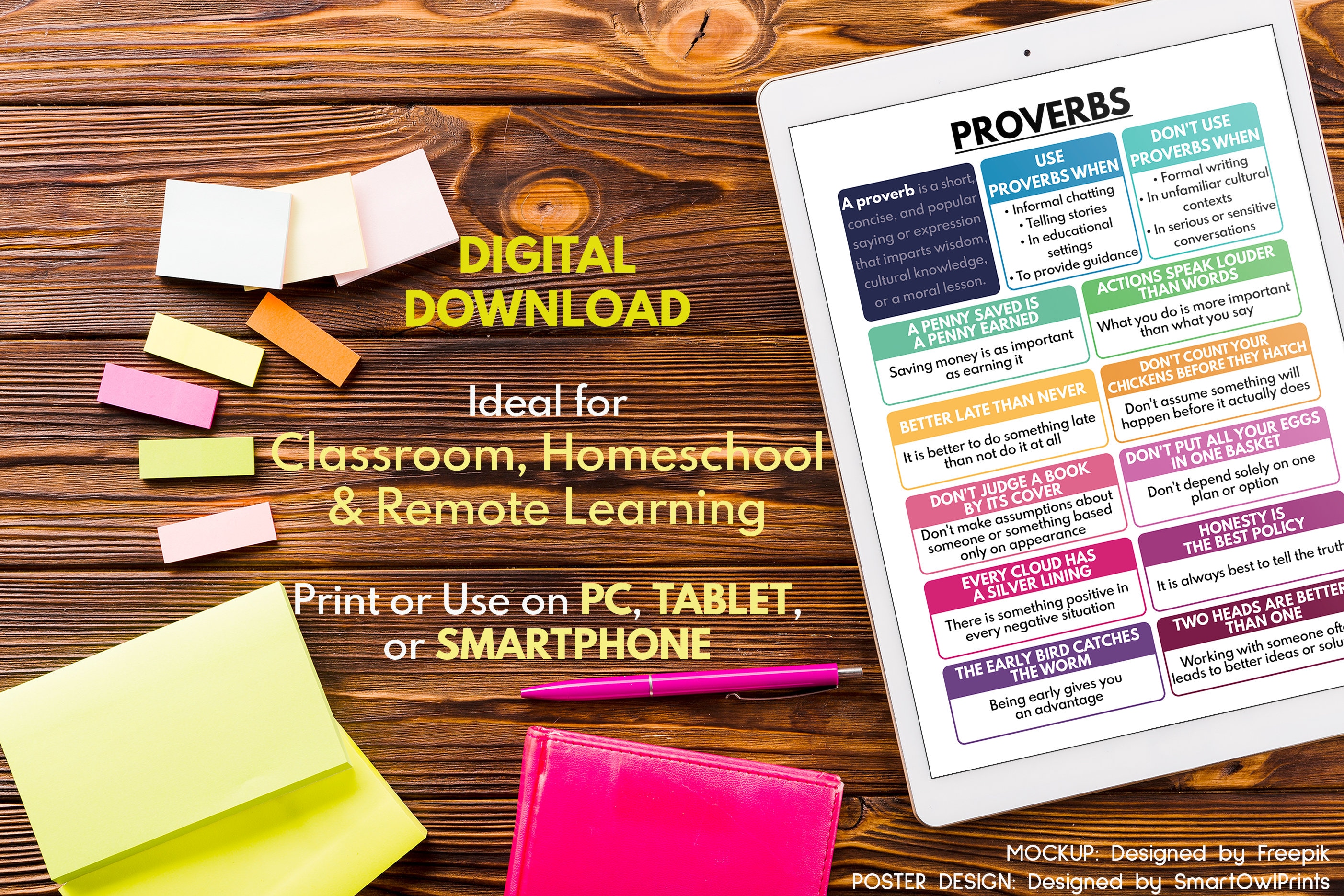 PROVERBS POSTER, What Are Proverbs, Proverbs Examples, Learn English ...