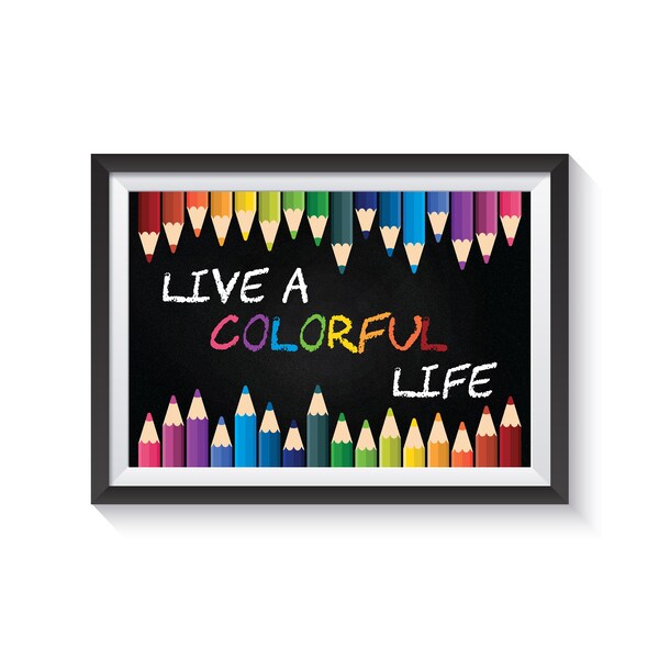Live a Colorful Life - Etsy