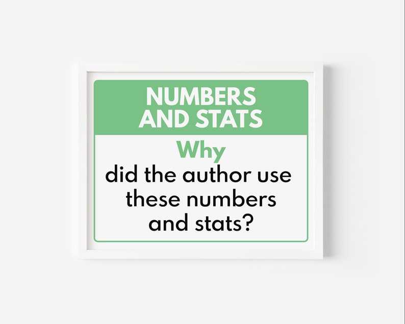 6 SIGNPOSTS - NONFICTION Notice & Note Signposts, Set of 6 Posters ...