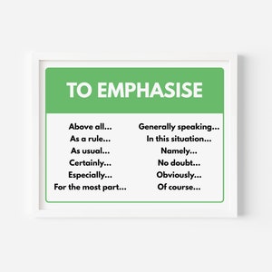 SENTENCE STARTERS - Set of 8 Colorful Posters, Essay Writing ...