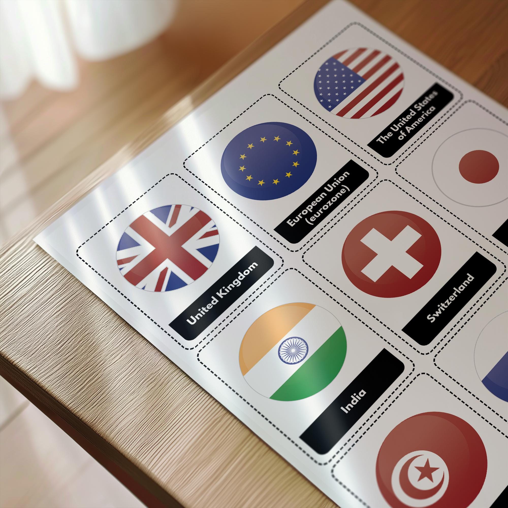 Two-sided CURRENCY SYMBOLS FLASHCARDS for Kids, Currency Symbols, Learn ...
