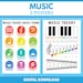 MUSIC POSTERS SET: Basic Terms Music Theory, Educational Posters ...