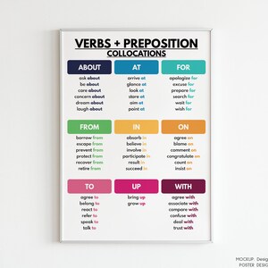 COMPLETE COLLECTION - English Verbs: Set of 12 Posters, English ...