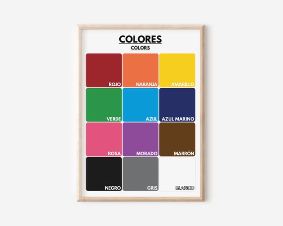 Colores Para Que Los Niños Aprendan Láminas Imprimibles Para