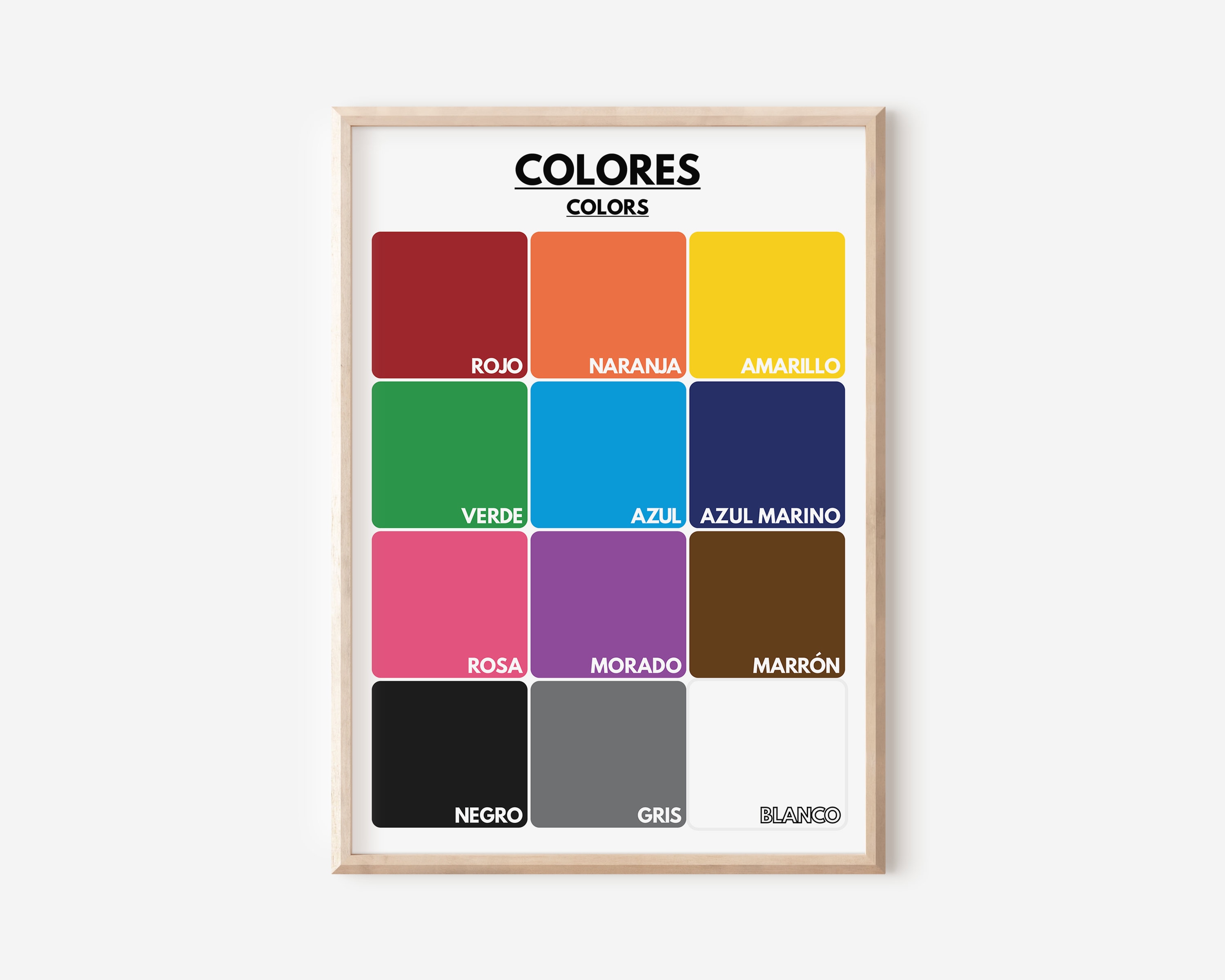 Spanish Language, COLOR NAMES for Kids, Learn Colors in Spanish ...