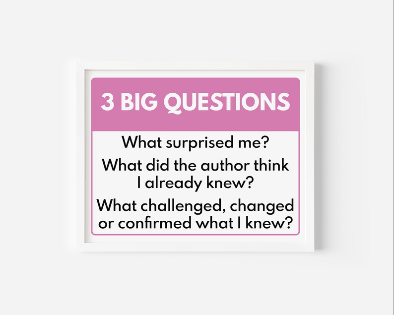 6 SIGNPOSTS - NONFICTION Notice & Note Signposts, Set of 6 Posters ...