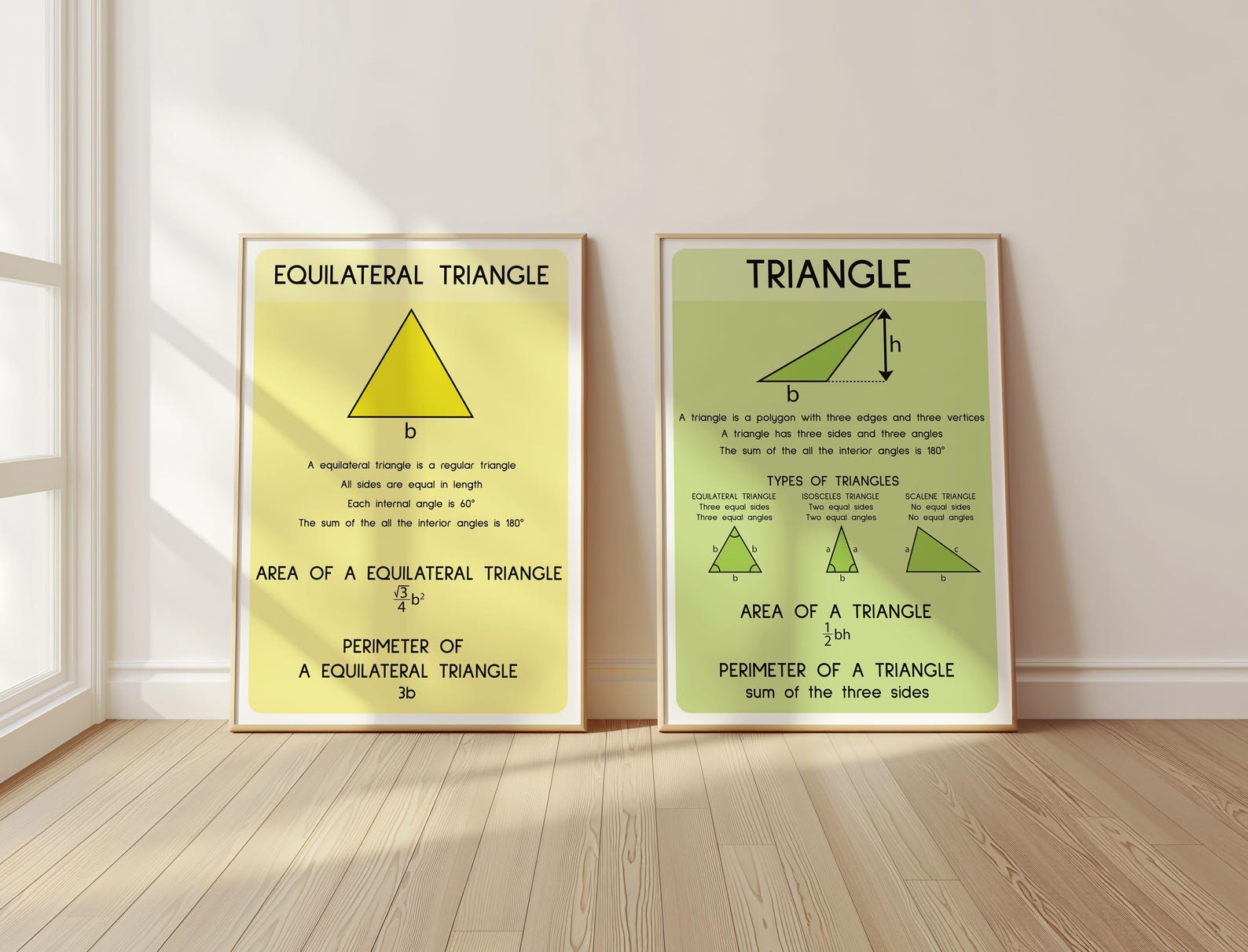 GEOMETRY SHAPES CHARTS for Kids, Geometry Poster, Educational Poster ...
