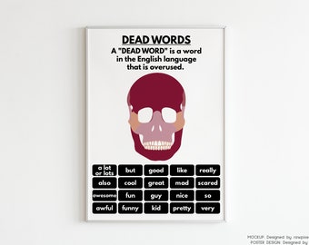 Dead Words Poster - Etsy