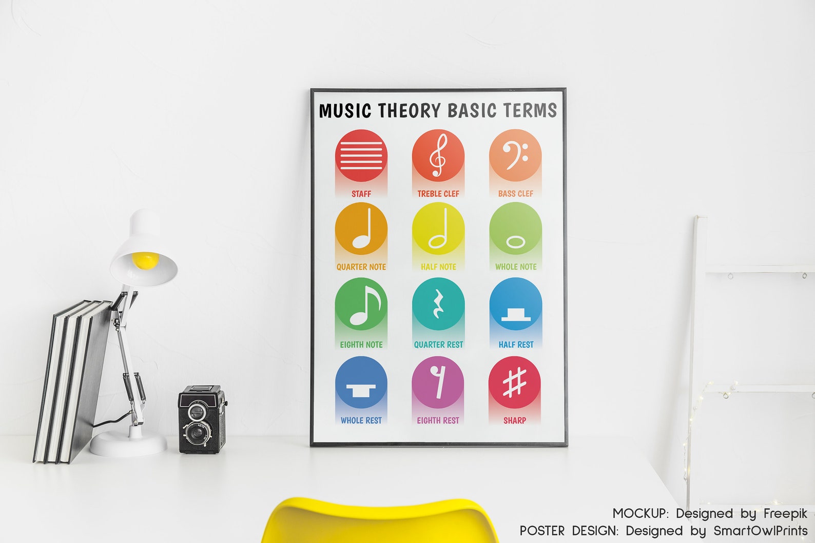 MUSIC POSTERS SET: Basic Terms Music Theory, Educational Posters ...