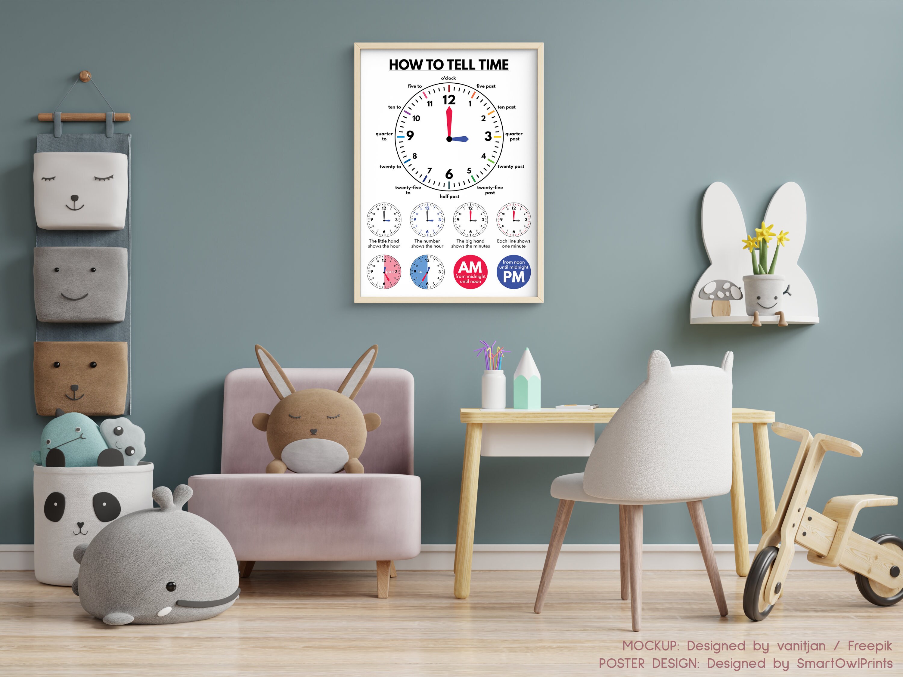 TELLING TIME, Educational Posters, What Time is It, Teacher Resources ...