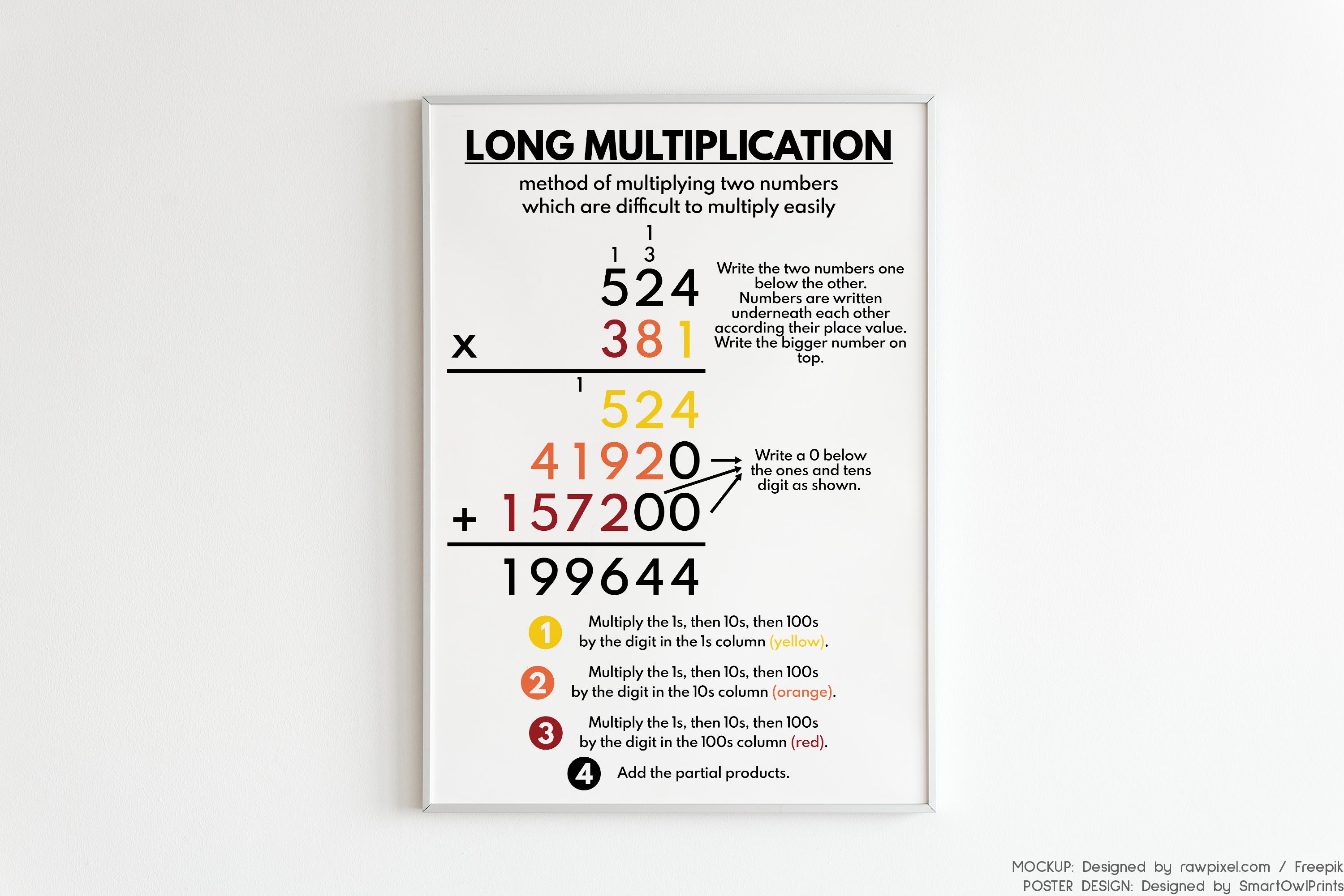 MULTIPLICATION SET: Table, Long Multiplication, Strategies, Educational ...