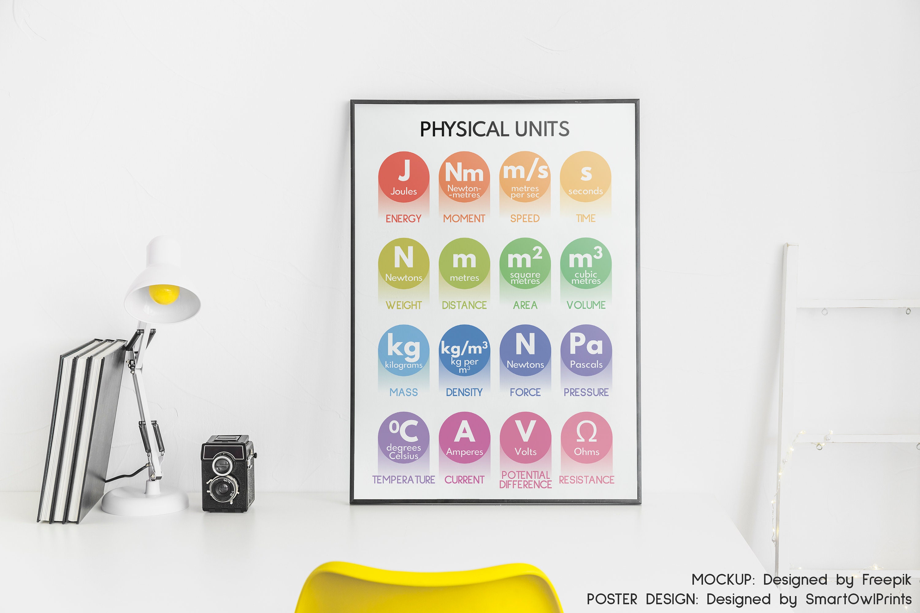 PHYSICAL UNITS POSTER Educational Posters Science Poster for - Etsy