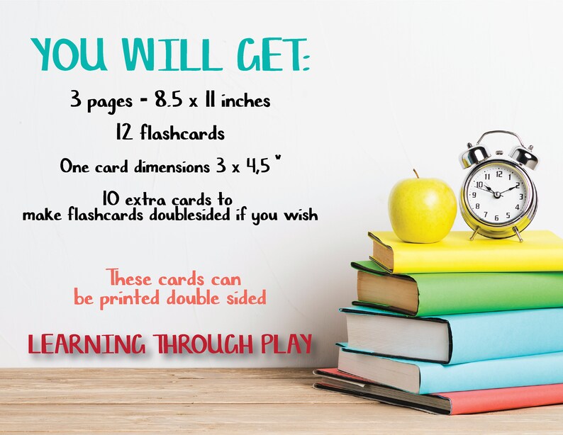 COLORS SPLASH Printable Flashcards for Kids Homeschool - Etsy