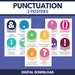 PUNCTUATION SET Set of 3 Posters Grammar Chart for - Etsy
