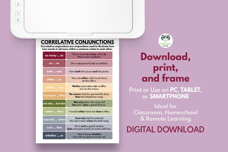 CORRELATIVE CONJUNCTIONS, Examples of Conjunctions, Parts of Speech ...
