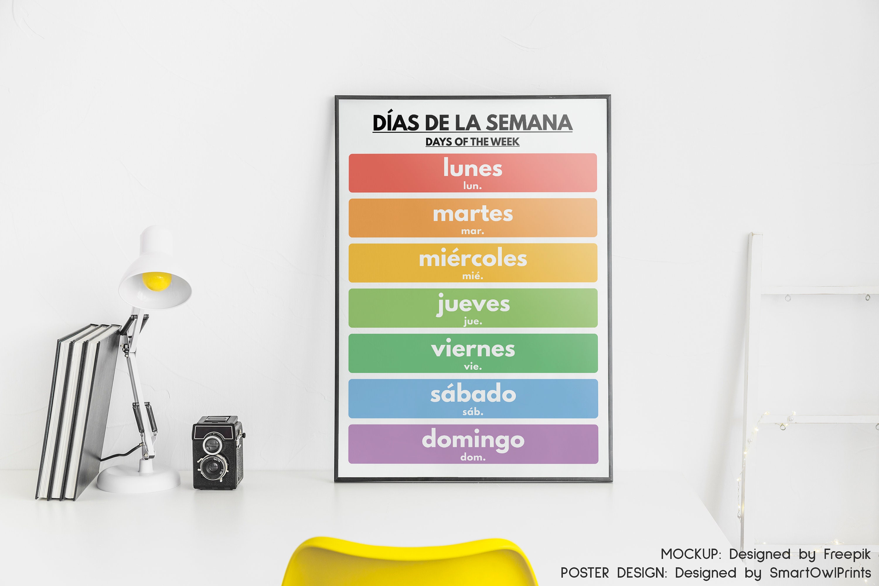 Spanish Language, DAYS of THE WEEK in Spanish, 2 Posters, Spanish ...