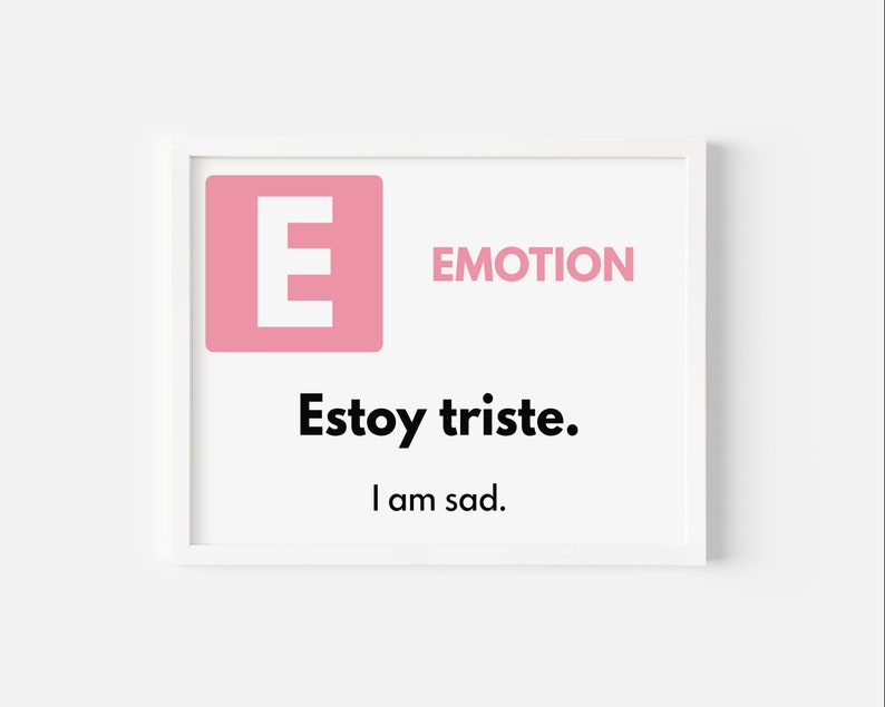 Spanish Language, SER Vs ESTAR - Set of 12 Posters, Letter Size ...