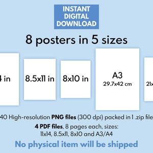 AREA FORMULAS POSTERS, Set of 8 Posters, Geometry, Educational Poster ...