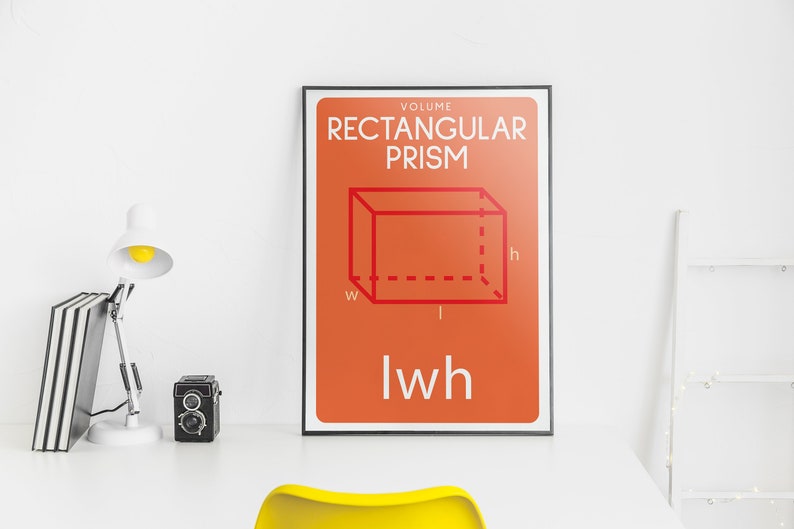 VOLUME FORMULAS Posters Set 8 POSTERS Geometry 3D Shapes - Etsy