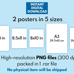 WEIGHT and LENGTH CONVERSION - Set of 2 Posters, Conversion Chart ...