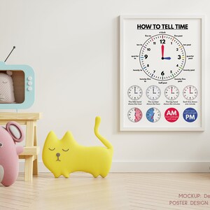 TELLING TIME, Educational Posters, What Time is It, Teacher Resources ...