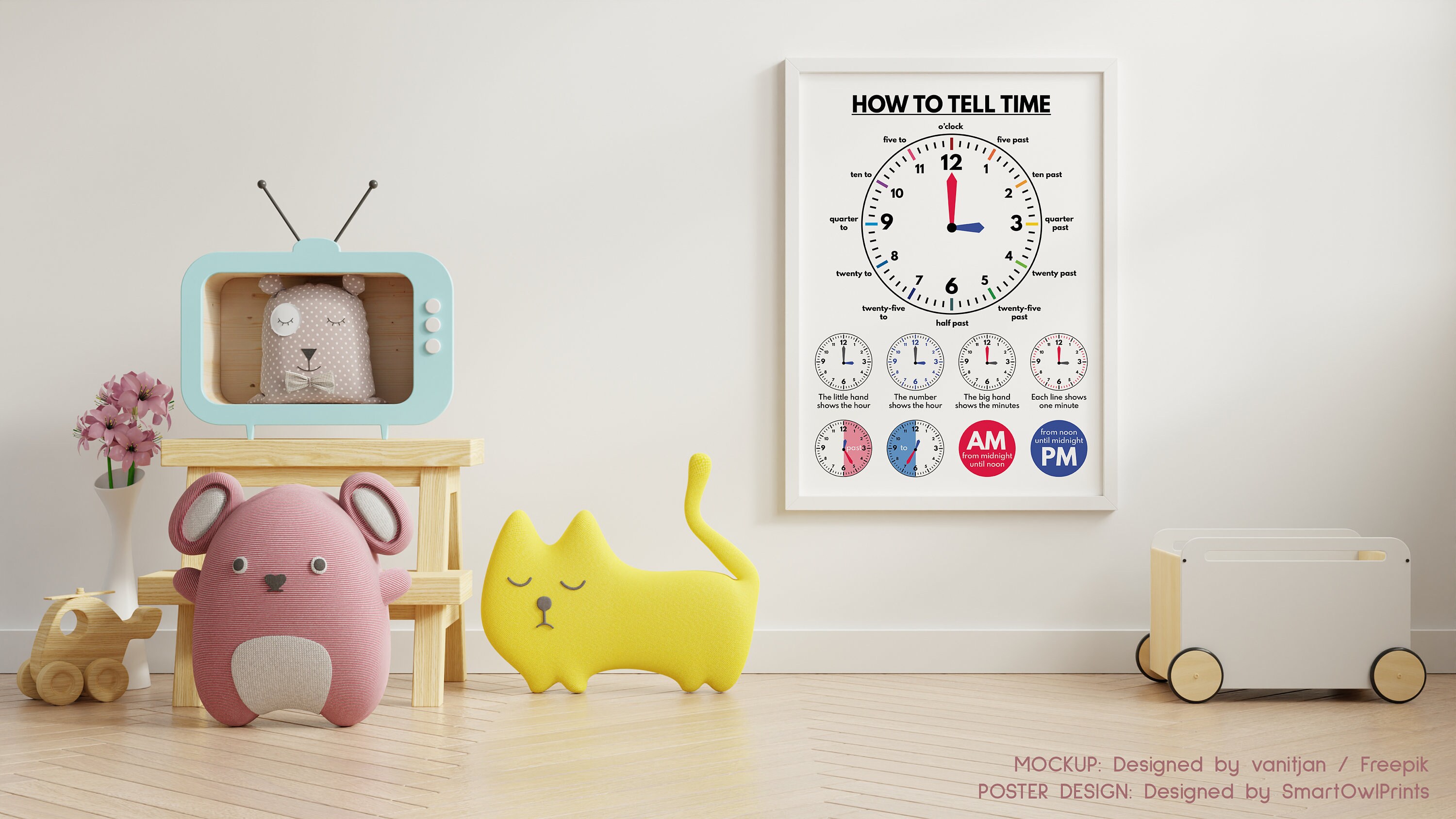 TELLING TIME, Educational Posters, What Time is It, Teacher Resources ...