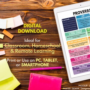 PROVERBS POSTER, What Are Proverbs, Proverbs Examples, Learn English ...