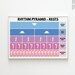 RHYTHM PYRAMID Notes Rests 2 Posters Musical Fractions - Etsy