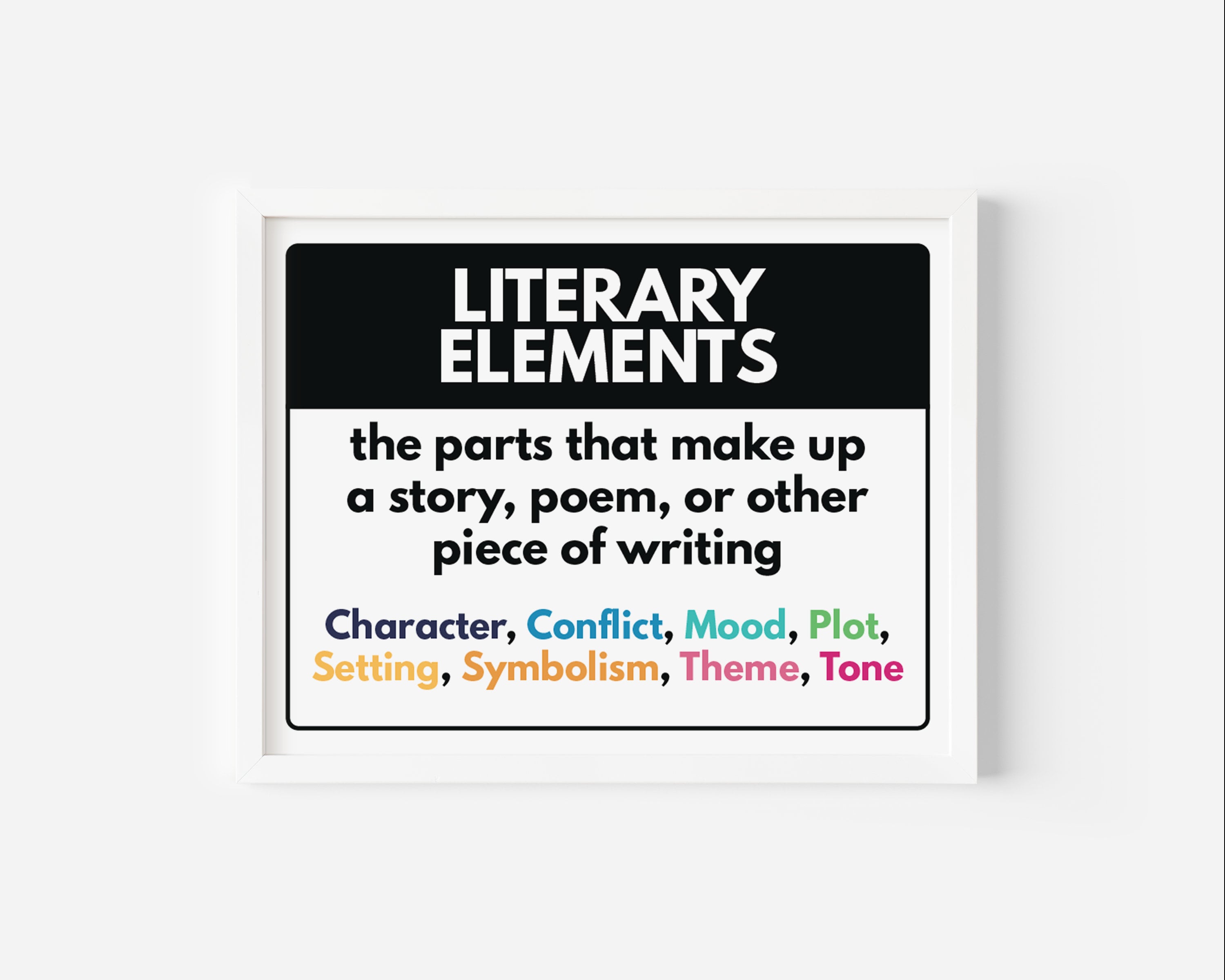 LITERARY ELEMENTS Set of 9 Posters, English Language, English Classroom ... LITERARY ELEMENTS Set of 9 Posters, English Language, English Classroom ...