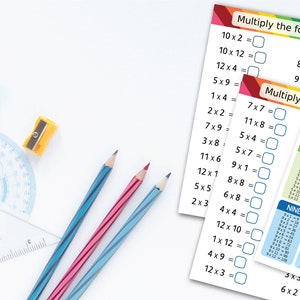Grade 1-2 Workbook - Multiplication 1 to 12, 46 Pages, 44 Worksheets ...