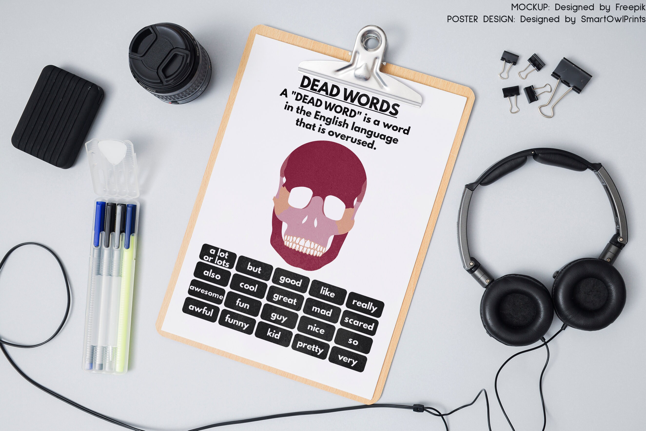 DEAD WORDS POSTER, Improving Writing Skills, English Language ...