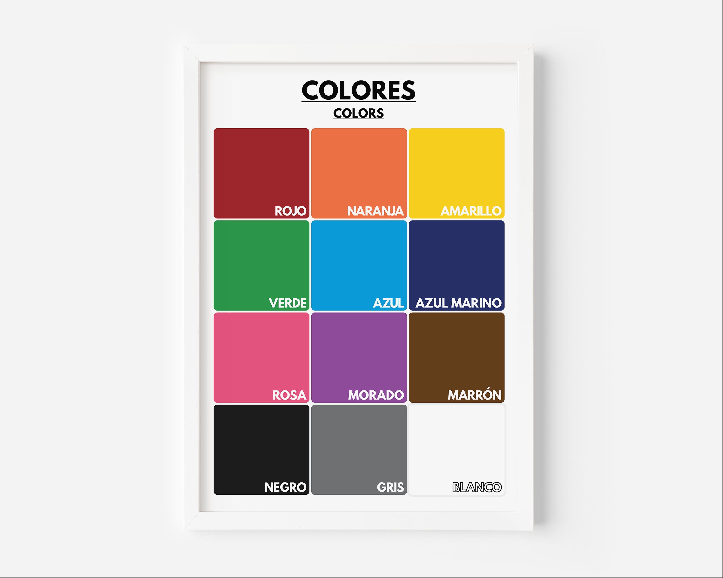 Spanish Language, COLOR NAMES for Kids, Learn Colors in Spanish ...