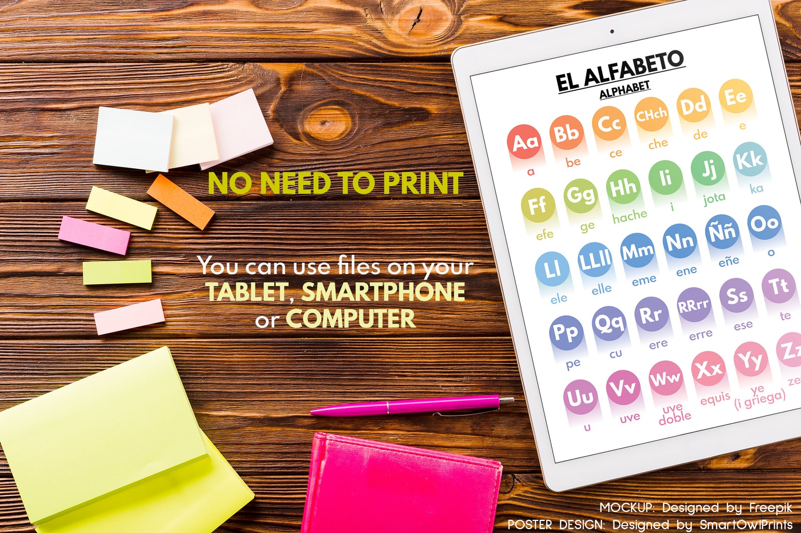 SPANISH ALPHABET POSTER, Spanish Letters, Chart for Homeschool ...