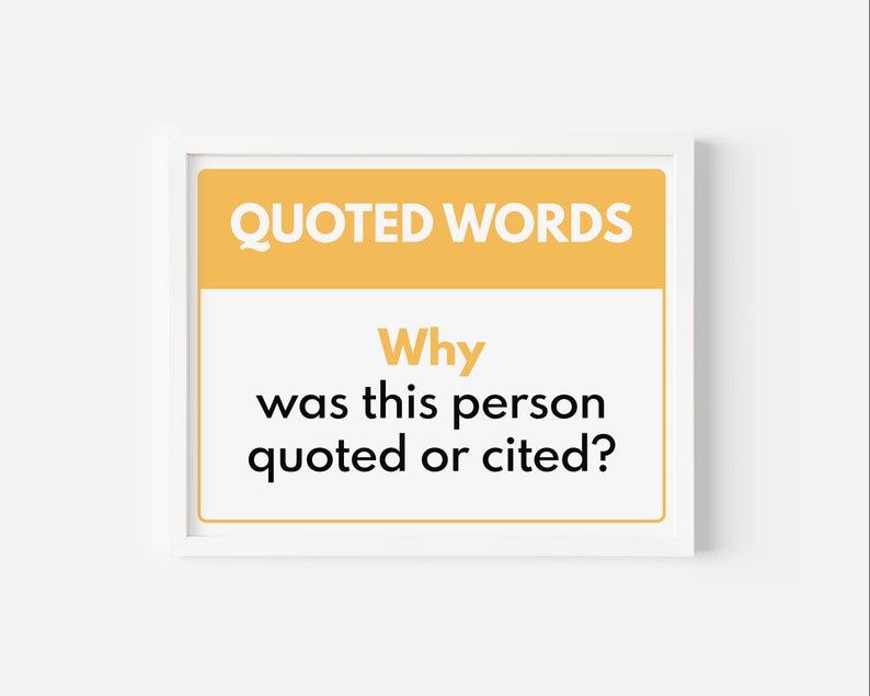 6 SIGNPOSTS POSTER, NONFICTION Notice & Note Signposts, English ...