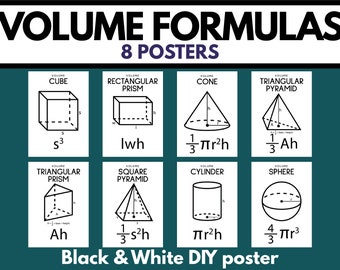Volume Formula Chart