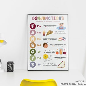 FANBOYS CONJUNCTIONS for Kids, Parts of Speech, English Language ...