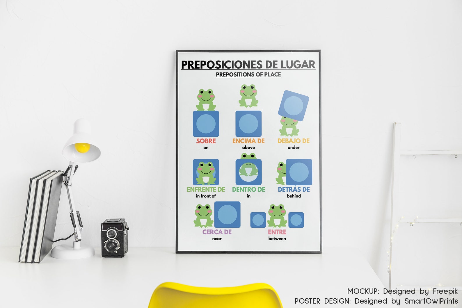 PREPOSITIONS for Kids, Spanish Language, Spanish Grammar, Grammar Chart ...