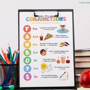 CONJUNCTIONS FOR KIDS, Parts of Speech, Learn English, Teaching ...