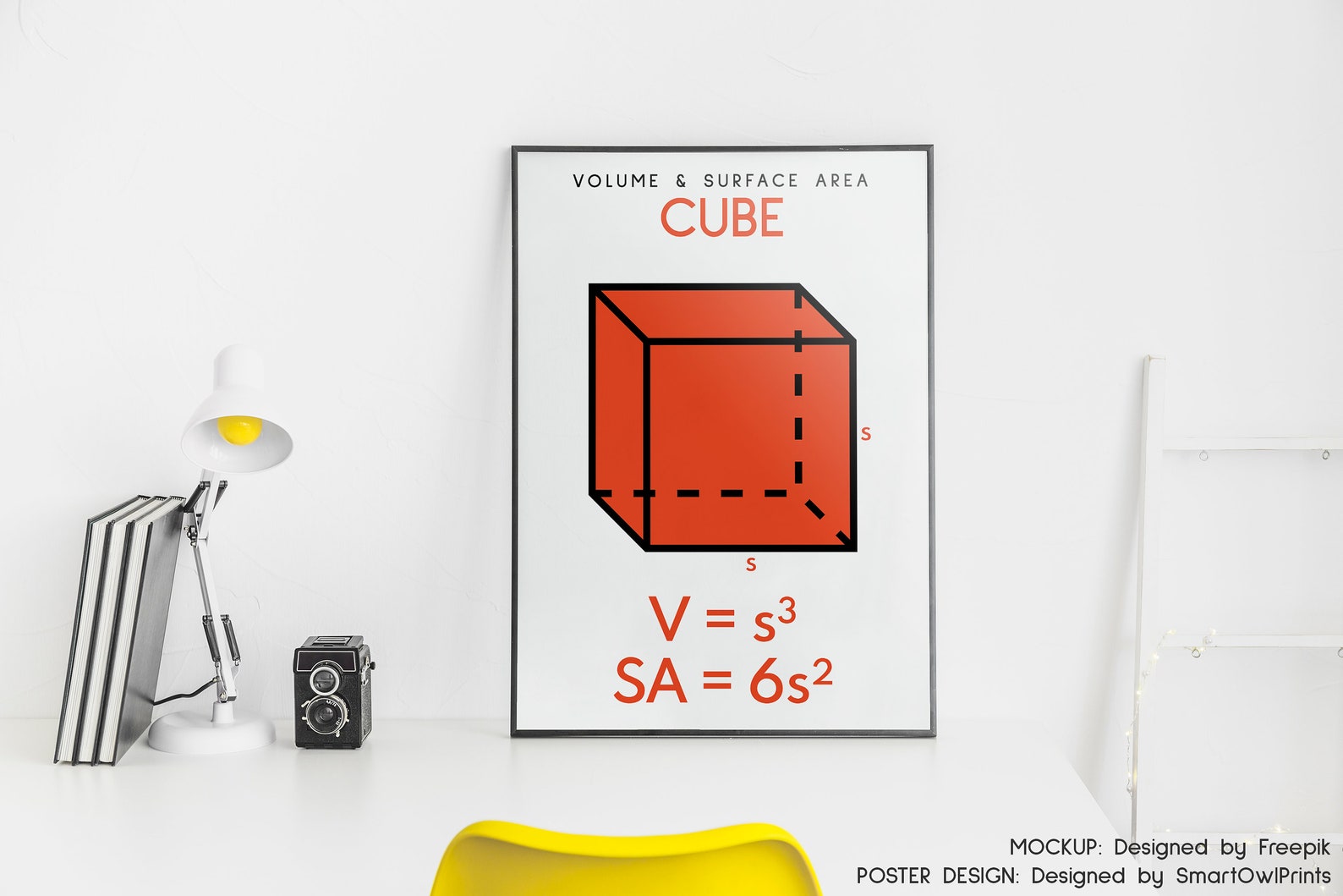 VOLUME and SURFACE AREA Formulas Posters Set Geometry 3D - Etsy