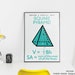 VOLUME and SURFACE AREA Formulas Posters Set, Geometry, 3D Shapes ...