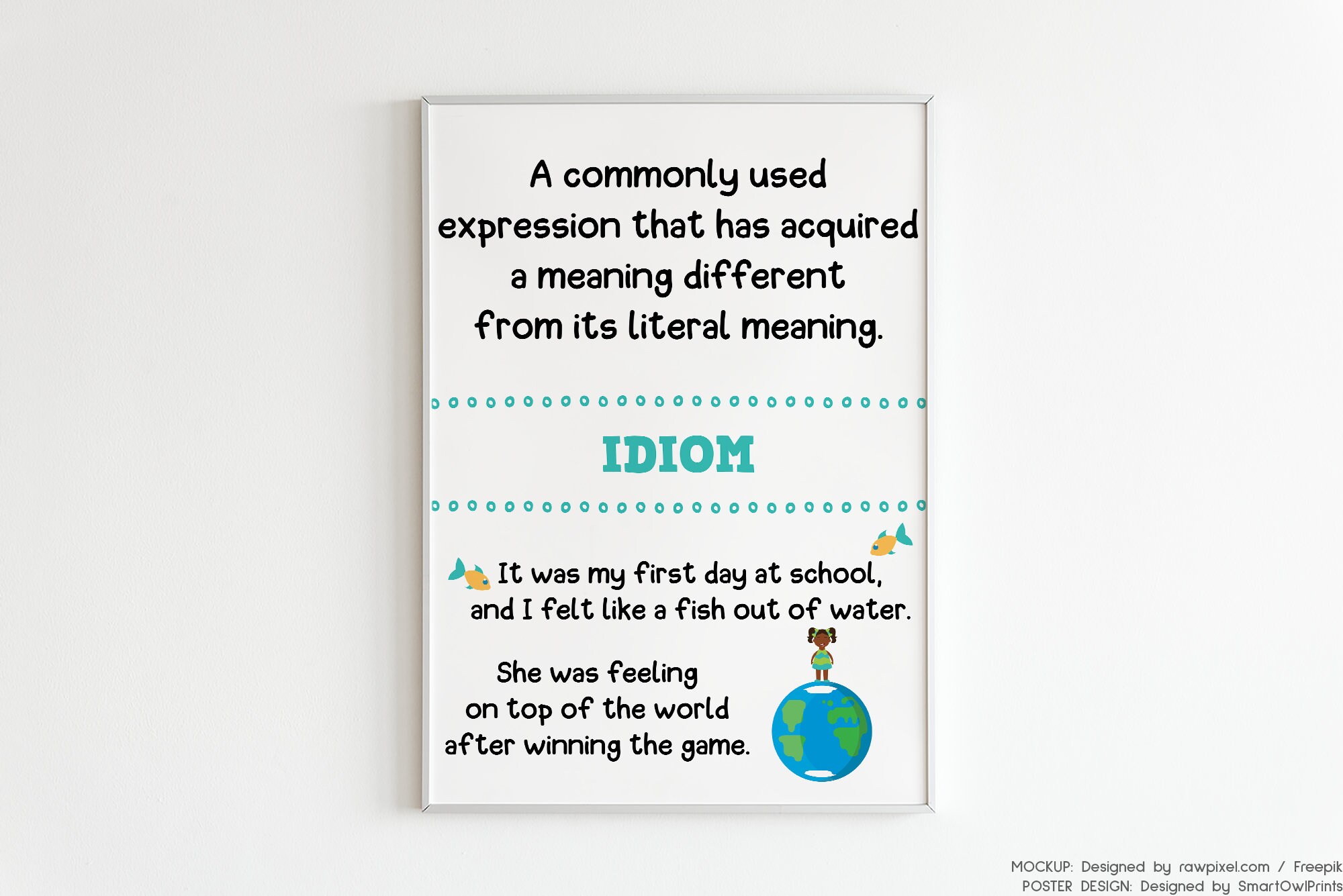 FIGURATIVE LANGUAGE Set of 8 Posters, English Language, Classroom ...